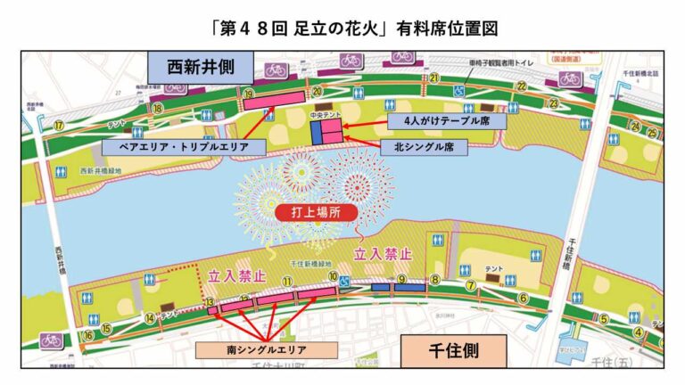 關於"第48屆足立煙花"收費觀覽席|Adachi觀光網